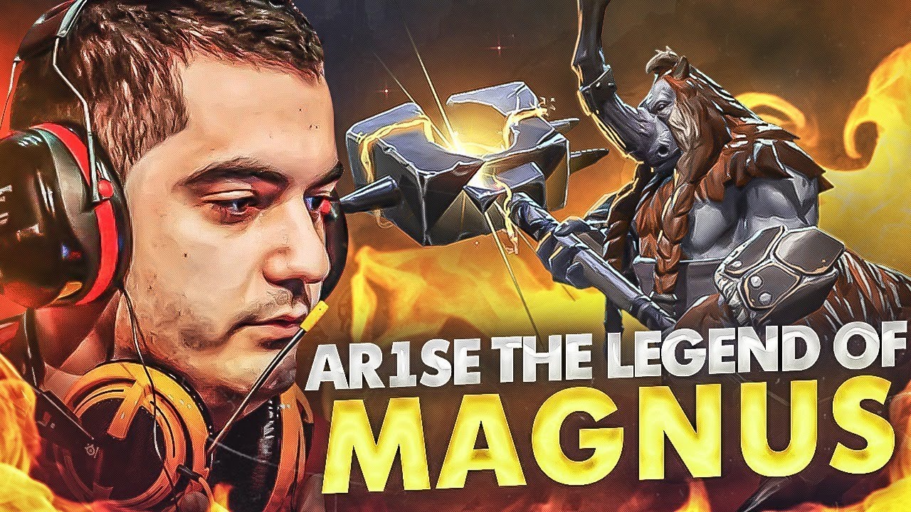 Dota 2 Legendary Magnus Moments By Ar1se Crazy Come Back !! Rage Smash ...