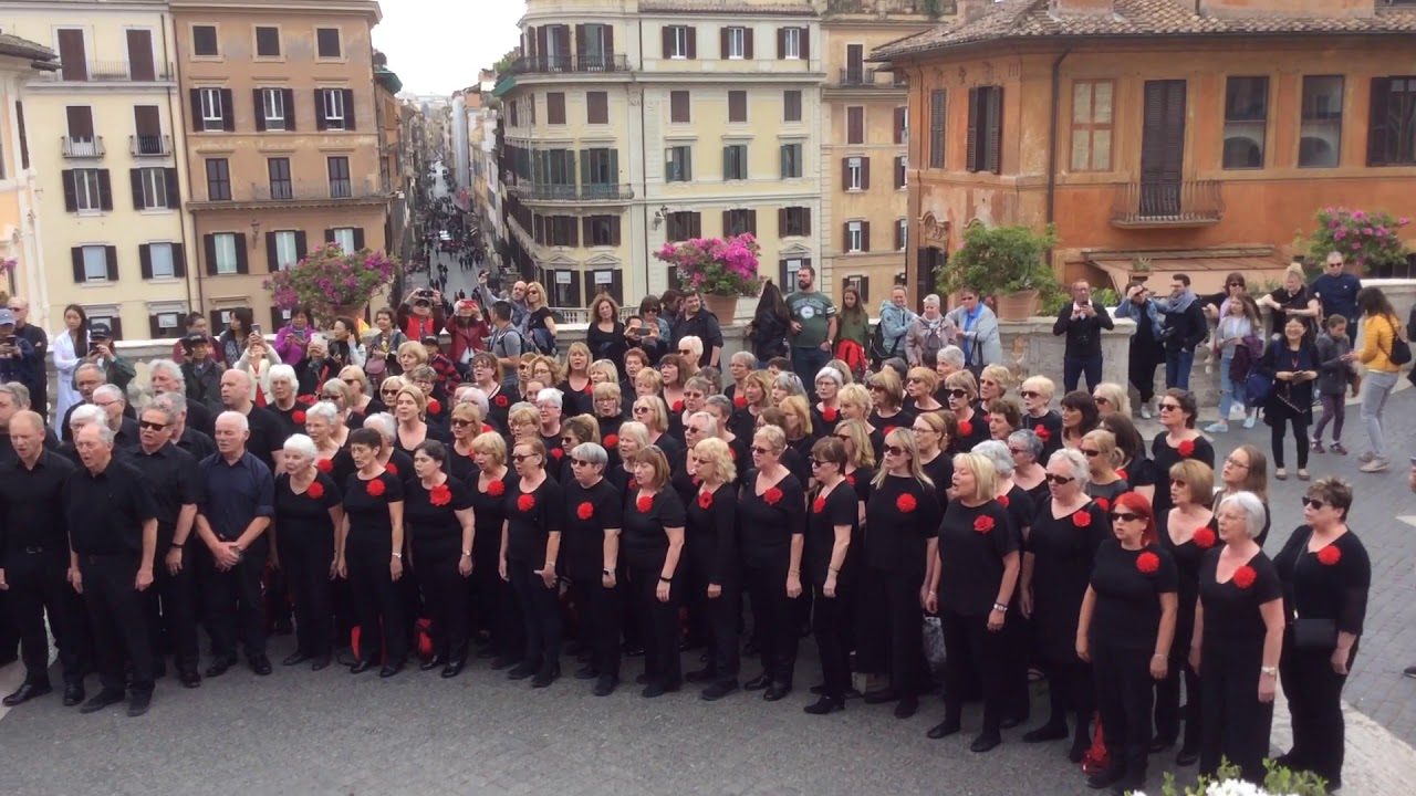 Inspiration Choir On Tour - Rome April 2019, Spanish Steps - YouTube