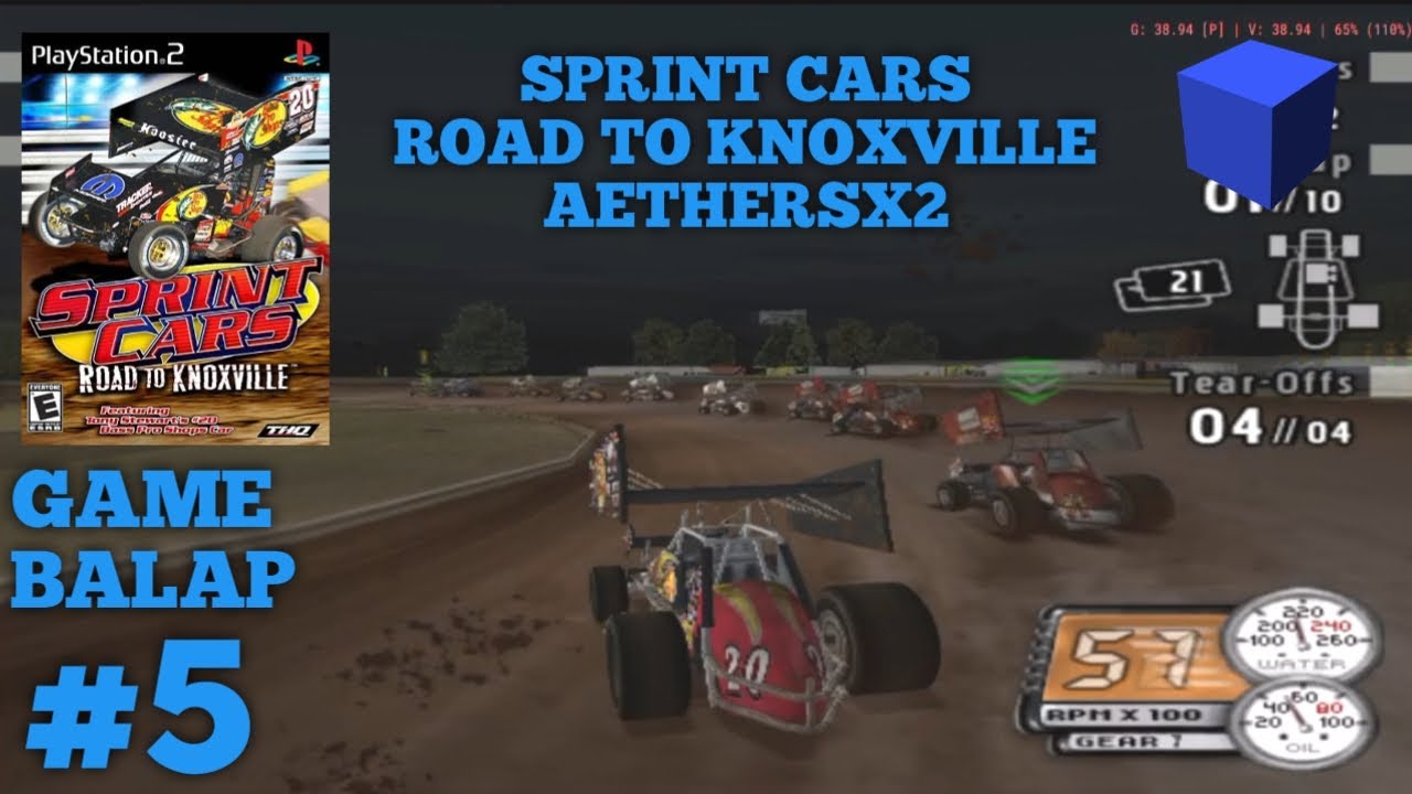 GAME BALAP #5 !!! SPRINT CARS ROAD TO KNOXVILLE AETHERSX2 (PS2) - YouTube