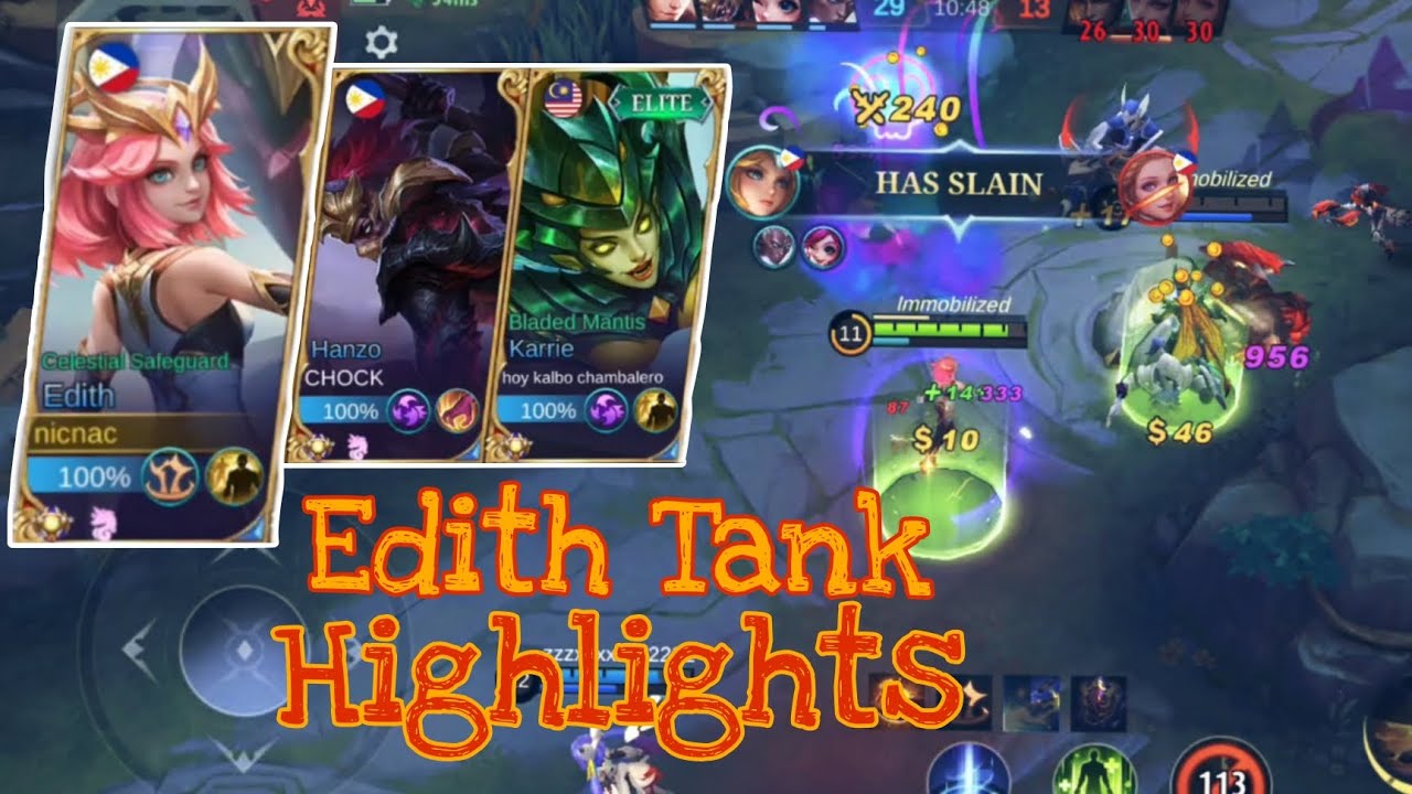 MLBB: Edith Tank Highlights - YouTube