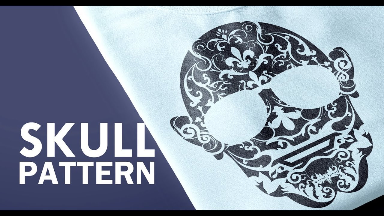 Skull Pattern Design | Adobe Illustrator/Photoshop - YouTube