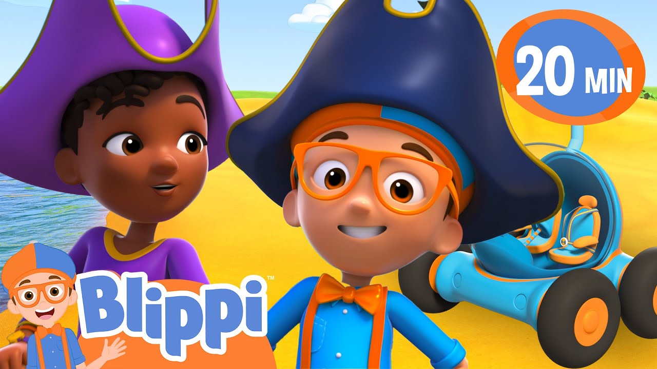 Road Trip To A Pirate Ship! | Blippi and Meekah Podcast | Moonbug Kids ...
