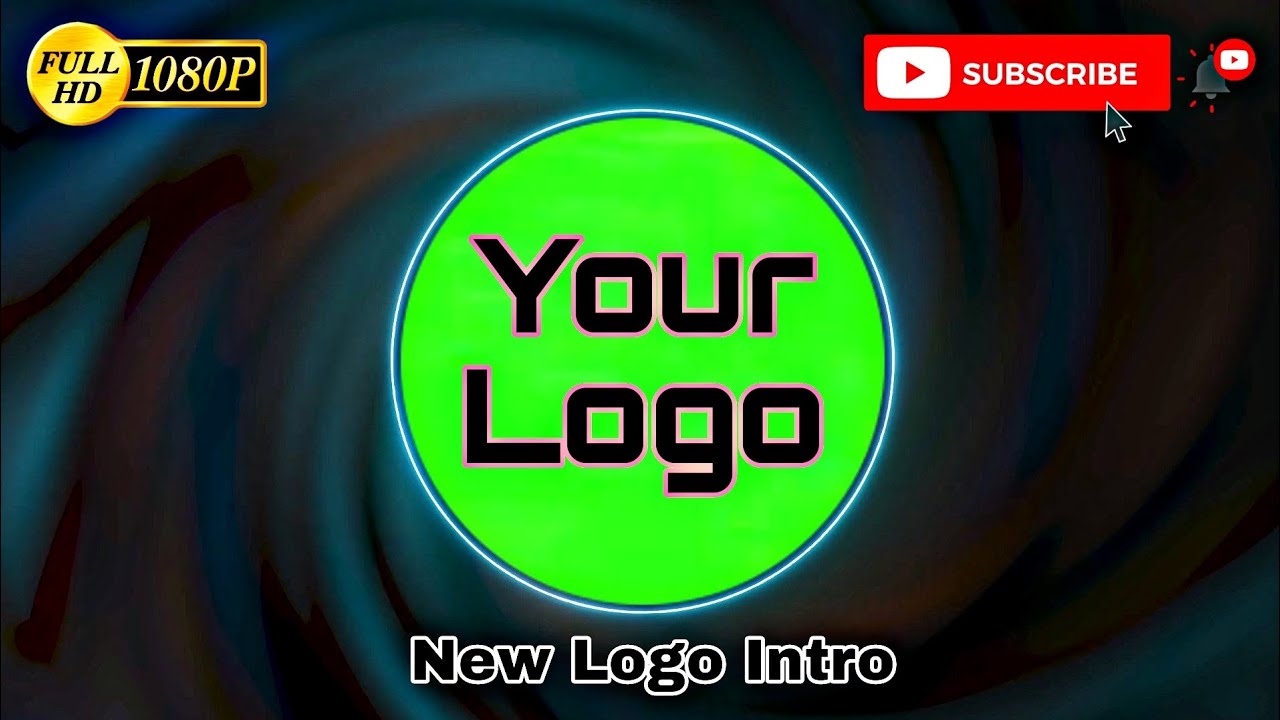 New Logo intro no text green screen free to use - YouTube