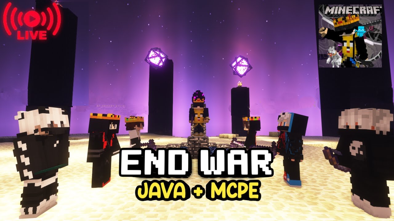 Endwar With Subs Public Smp JAVA+MCPE Server #minecraft - YouTube