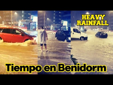 Tiempo en Benidorm | HEAVY RAINFALL ☂️⛈️ | weather benidorm today ...