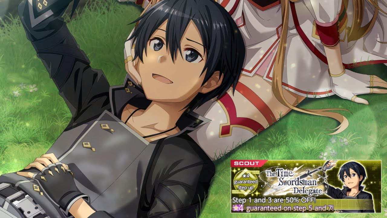 Time Swordsman Delegate Kirito Banner In Sword Art Online Unleash ...