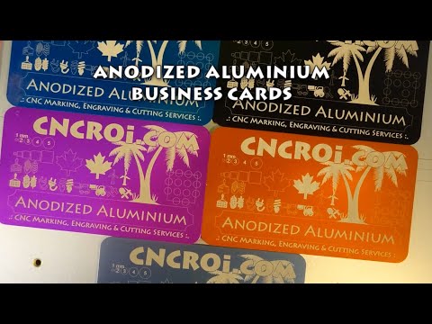 Custom Metal Business Cards: Anodized Aluminium - YouTube