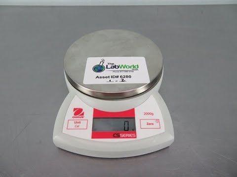 Ohaus CS 2000 Portable Balance - YouTube