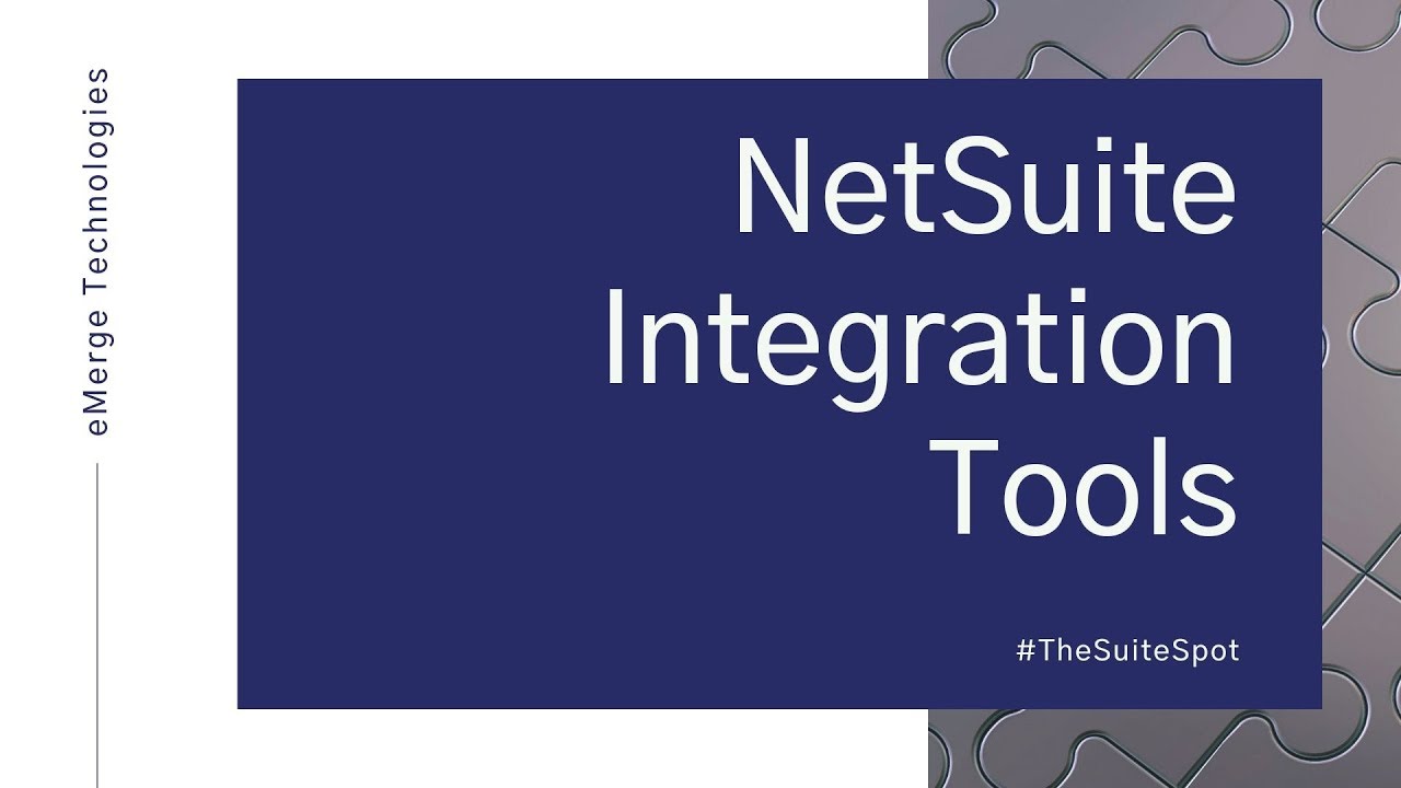 NetSuite Integration Tools - YouTube