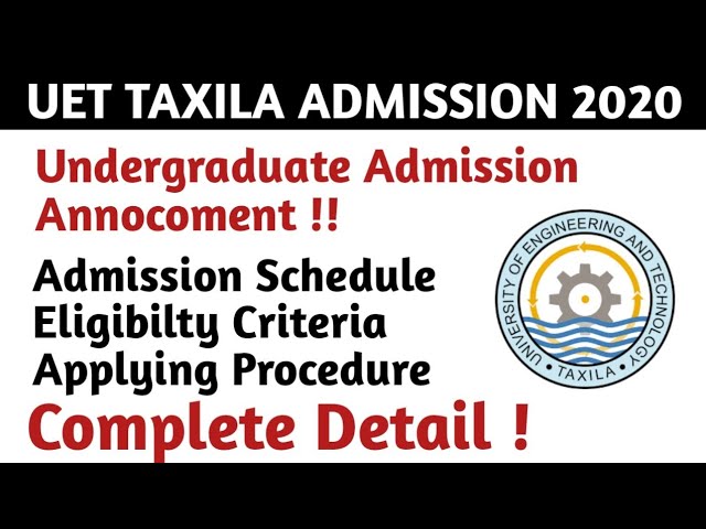 Uet Taxila Logo University Of Engineering And Technology Taxilla"
