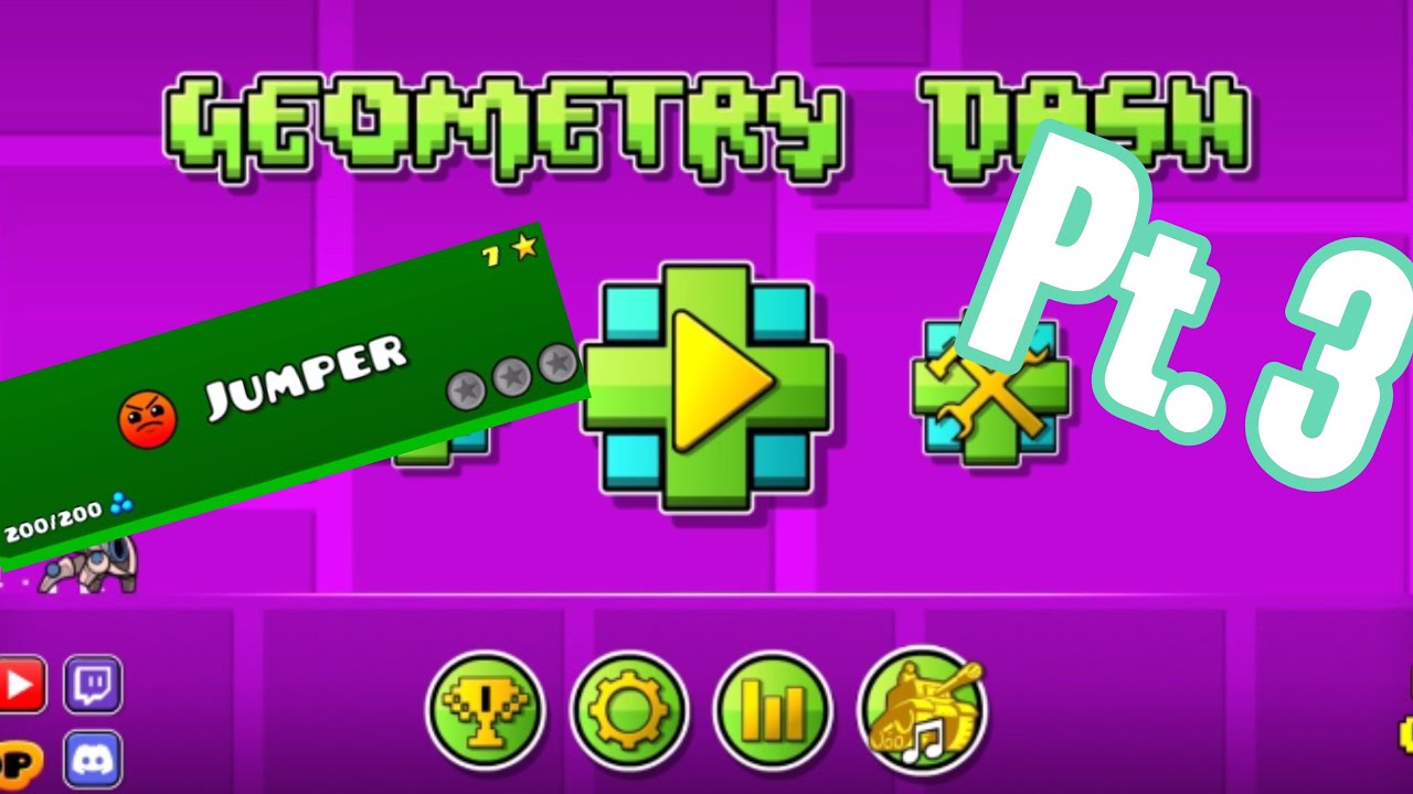 Geometry dash part 3 - YouTube