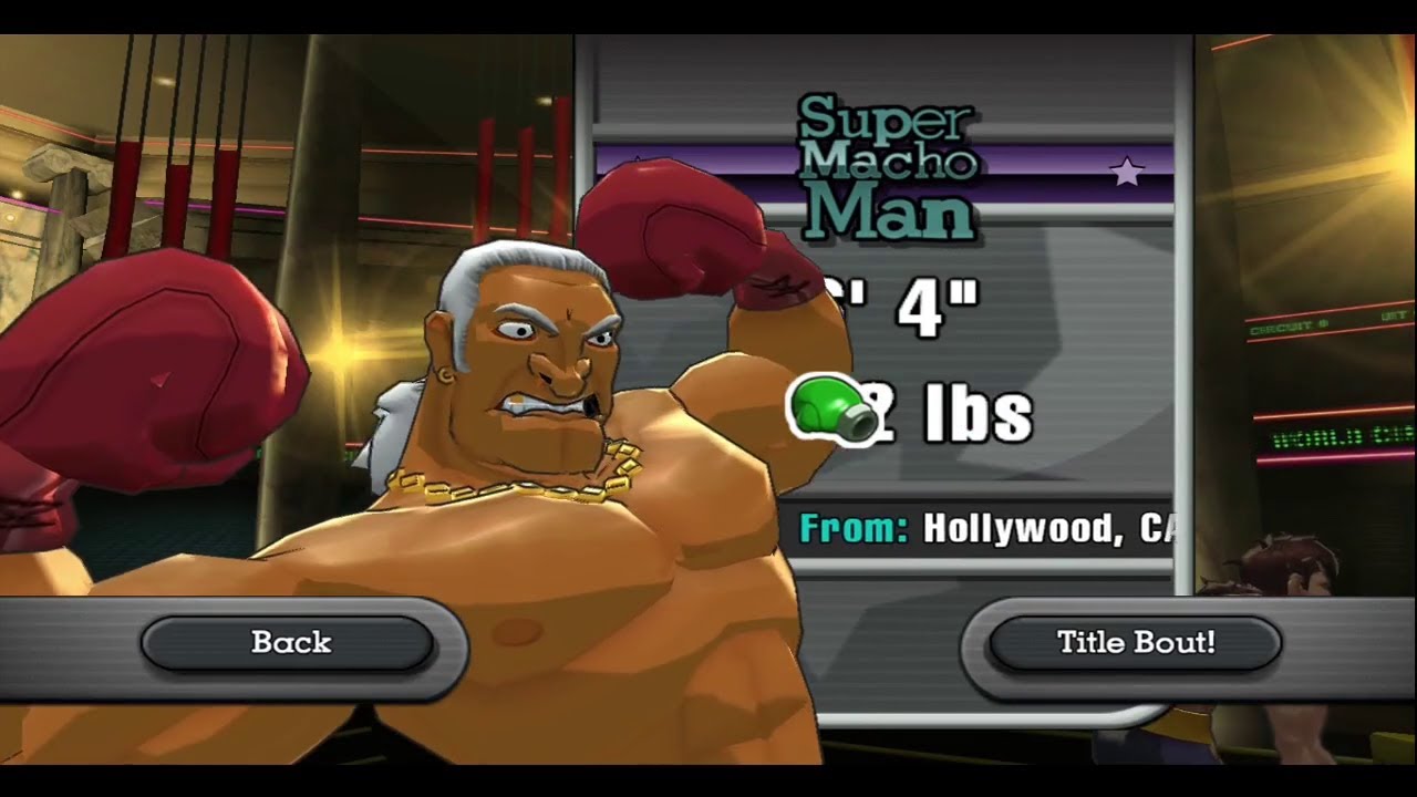 Punch-Out!! (Wii) - Super Macho Man (Title Defense) - YouTube