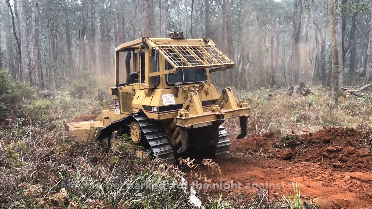 Bulldozers and bushfires - YouTube