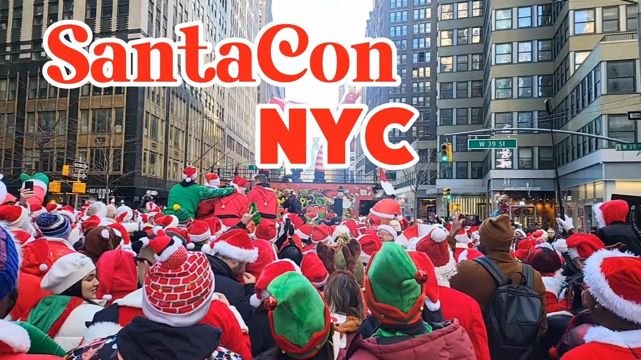 LIVE! SantaCon 2024 in NYC – Thousands of Santas Take Over Manhattan ...