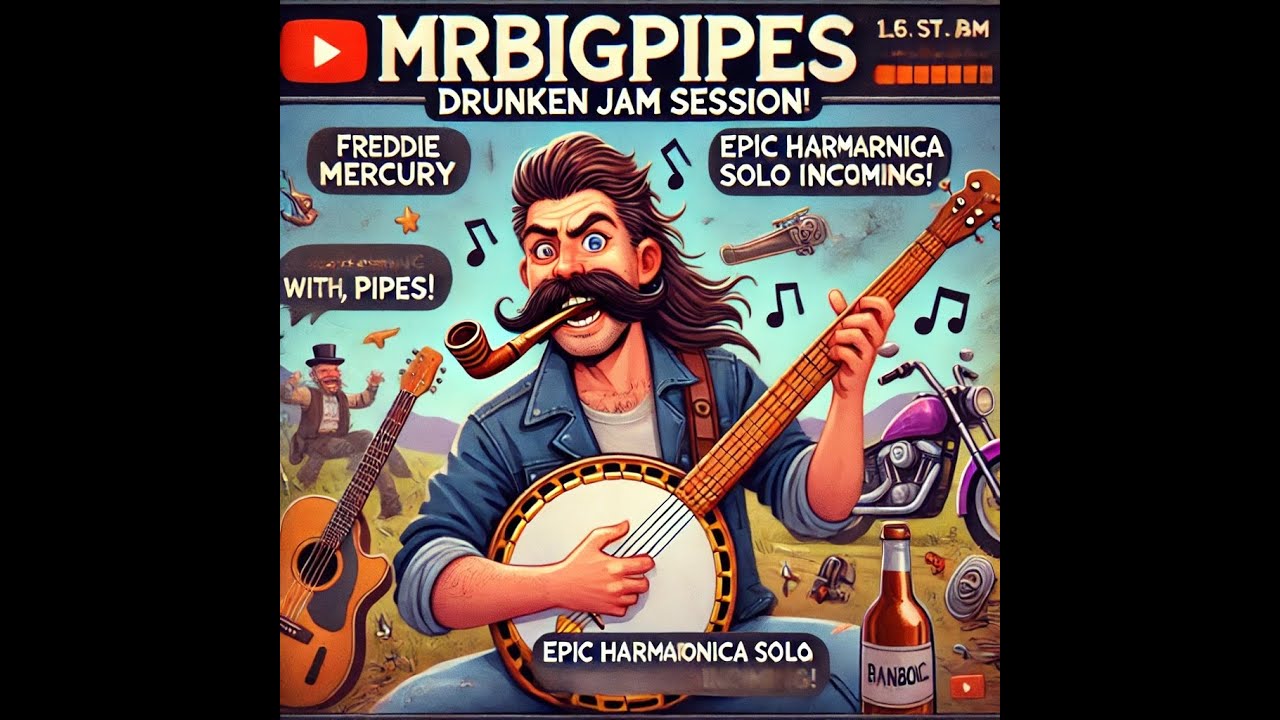MrBigPipes' Epic Banjo & Harmonica Jam Session: Blow Your Mind, Lose Your Panties! 🎶🤘 - YouTube