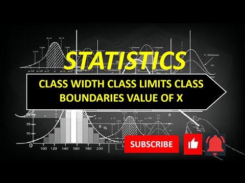 Class width_class limits_class boundaris_value of x - YouTube