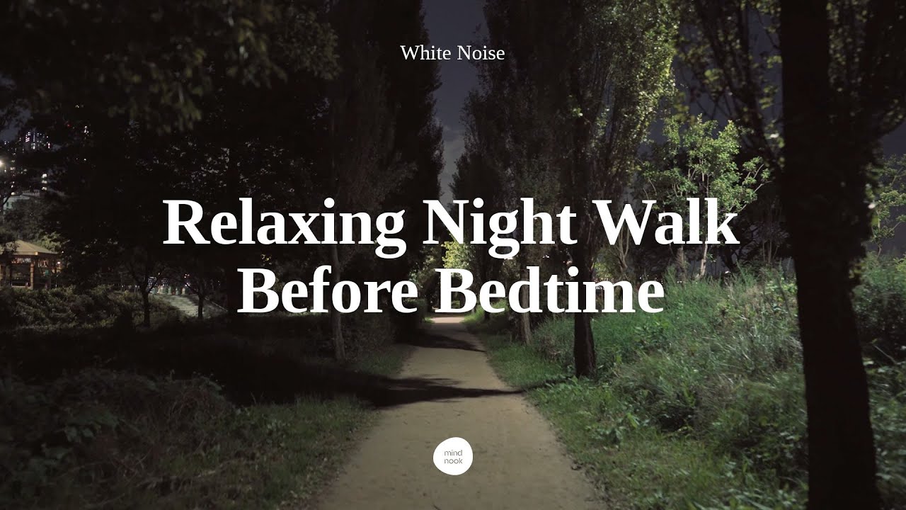 [White Noise] Early Summer Evening Riverside Walk Before Bed | Relaxing ...