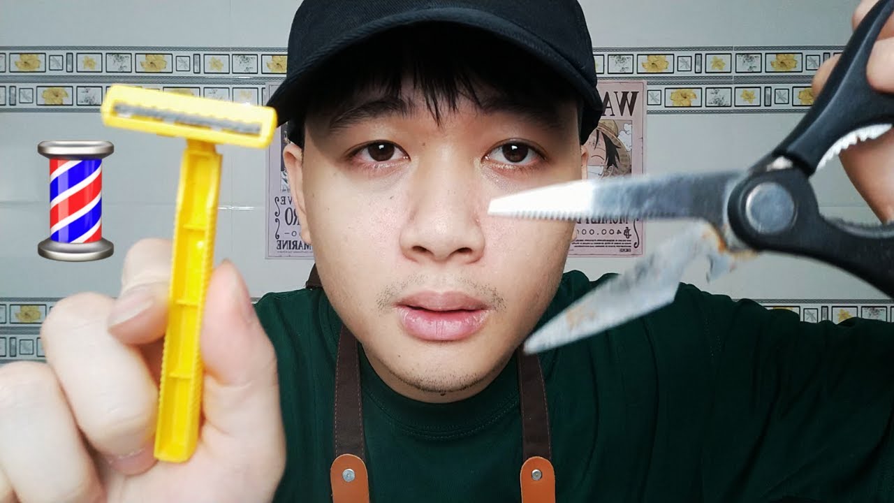 ASMR Fast and Aggressive Hair Cut ️💈(Haircut Roleplay) - YouTube