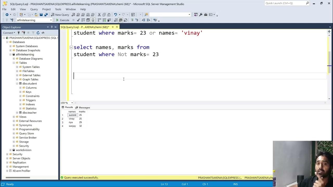 Learn SQL from Scratch Full Course Playlist Lec 6:- Use of Operators in Sql - YouTube