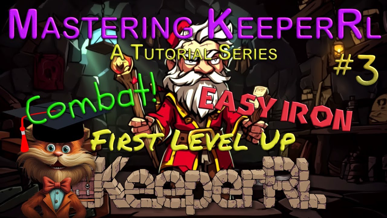 Basic Combat, Easy Iron, Initial Level Ups | #3 | Mastering KeeperRL - YouTube
