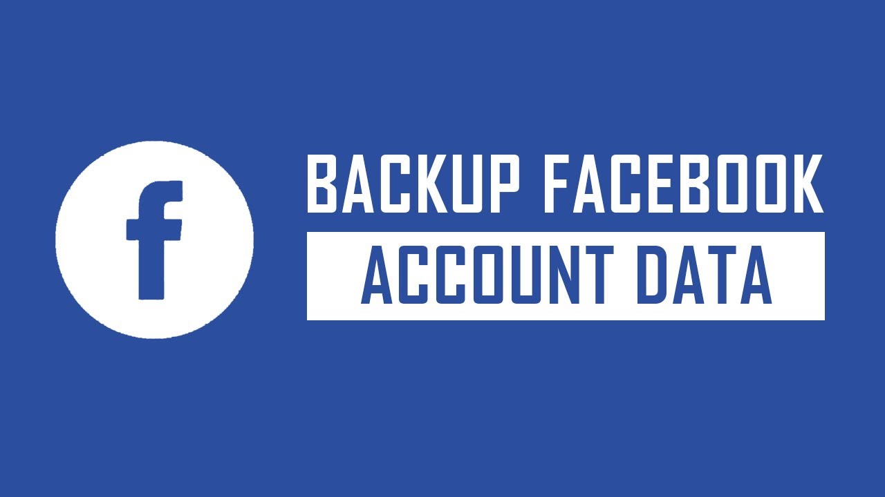 How to Backup Your Facebook Account Data? - YouTube