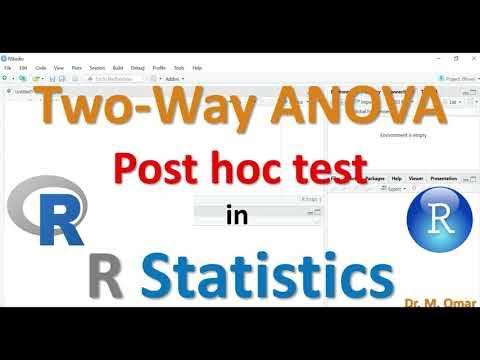 Two way ANOVA in R Statistics - YouTube