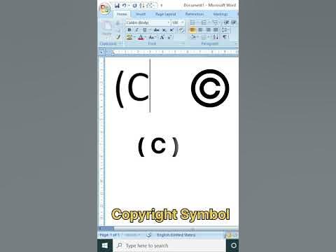 How to insert Copyright Symbol in word || 😲🔥 #shorts #microsoftword ...