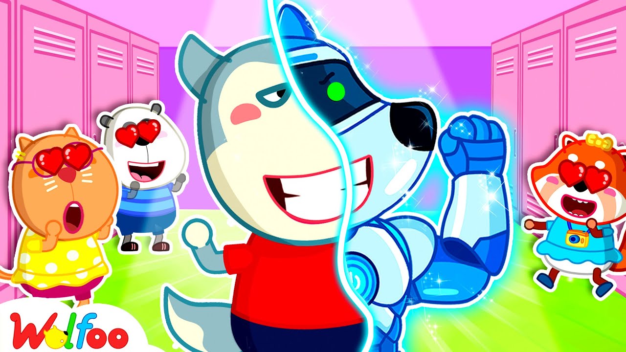 Wolfoo Transforms into a Mega Robot ?! 🤖- Robot vs Real Friend | Kid ...