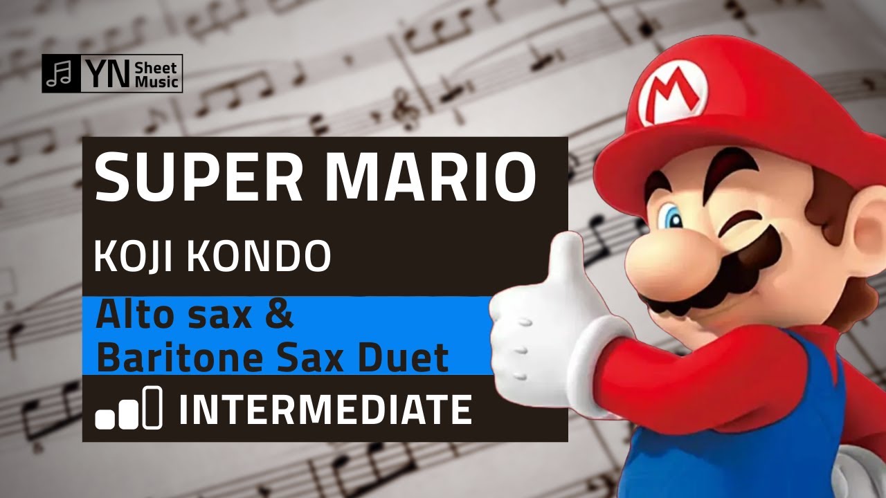 Super Mario Bros - Alto and Baritone Sax Duet - YouTube