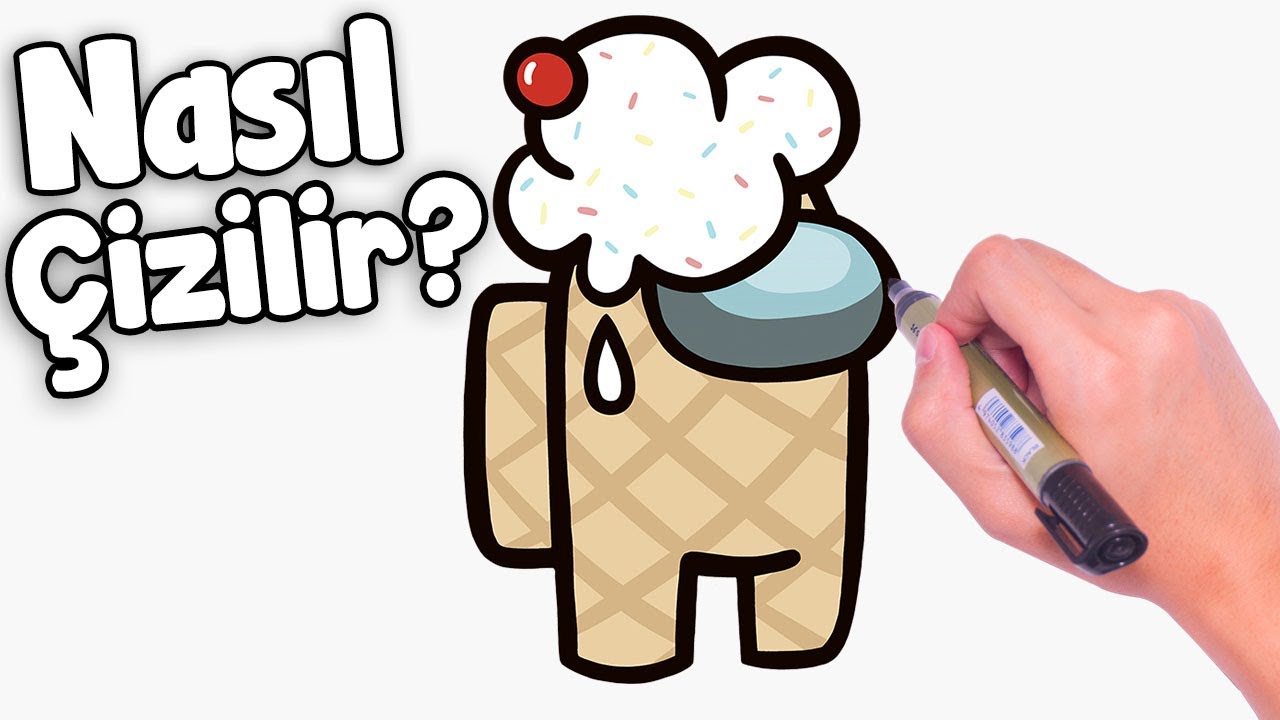 Among Us Waffle Çizimi | ÇOK KOLAY! - Among Us Karakter Çizimi - YouTube