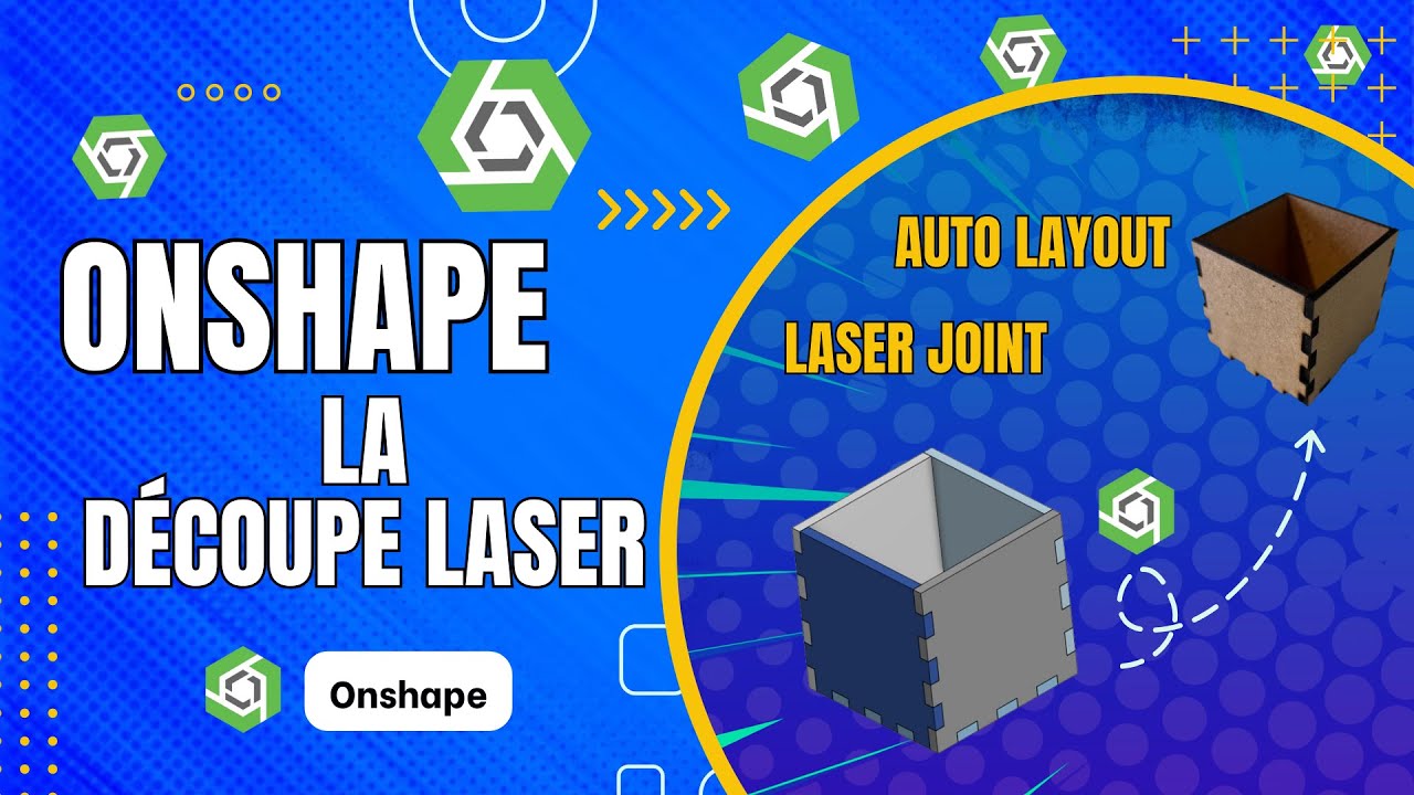 Modelisation sur onshape pour faire de la découpe laser - YouTube