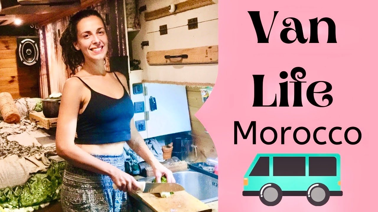 Kitevanman Living in a Van in Morocco, Moroccan BBQ at Agadir Beach K11 ...