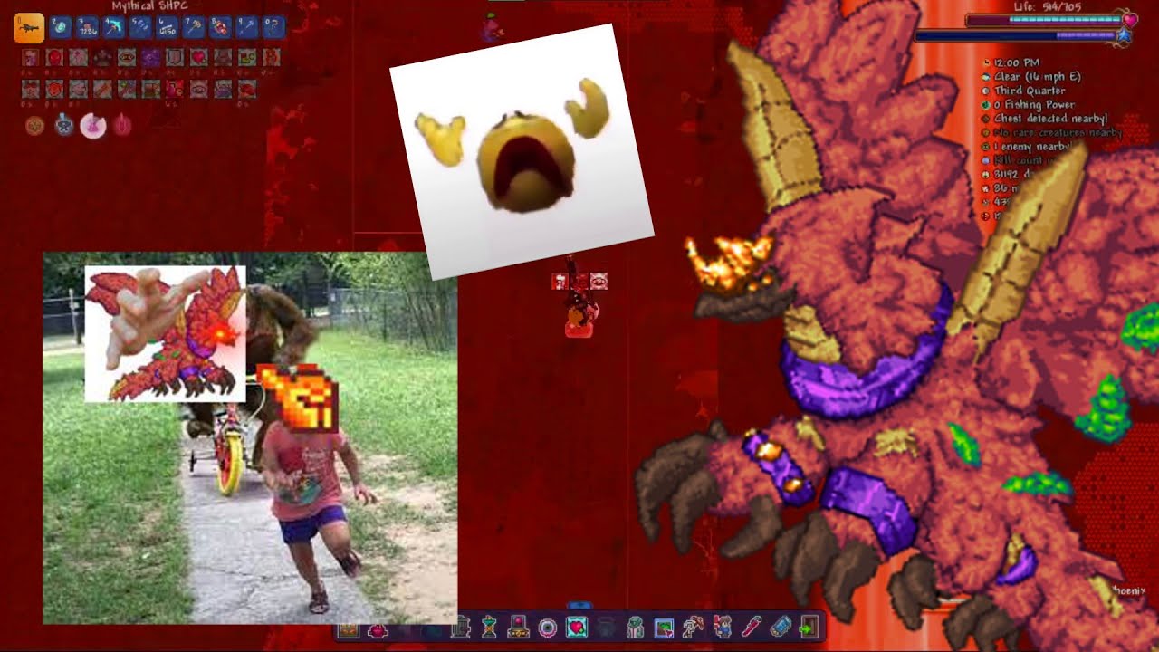Hardest Boss In Terraria Calamity Legendary Mode? Yharon Boss Fight ...