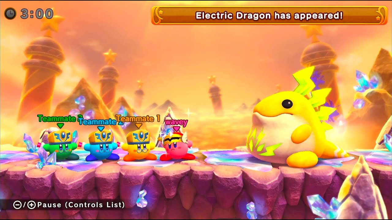 Super Kirby Clash | Flame Galboros | Mr Frosty | Electric Dragon | # ...