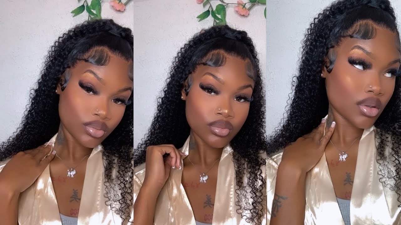 Kinky Curly Frontal Wig Install (MUST HAVE?) ft. Nadula Hair - YouTube