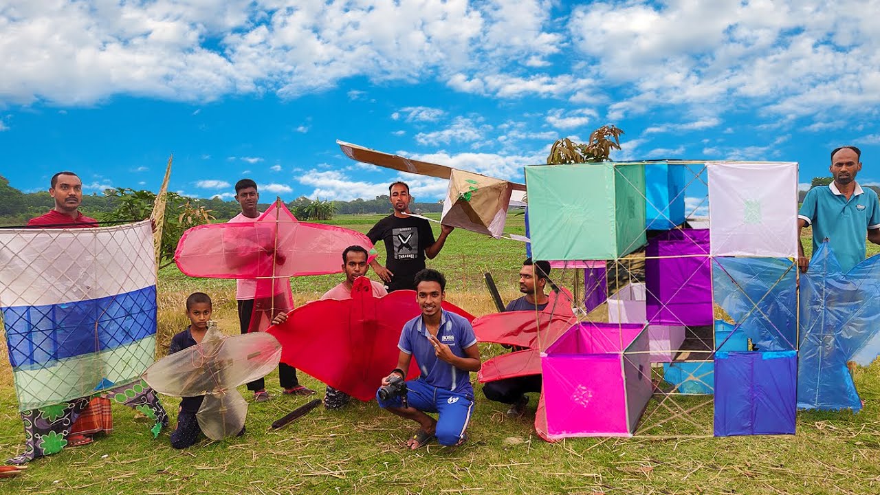 Can You Believe This Square Kites Can Fly? Kites Making & Flying - Best ...