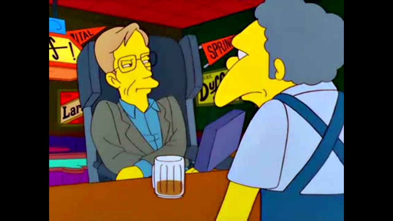 Simpsons, Homer vs. Hawking - YouTube