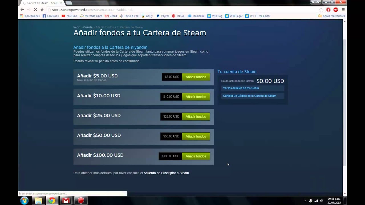 Como cargar saldo a tu cuenta de Steam - # Tutorial - YouTube