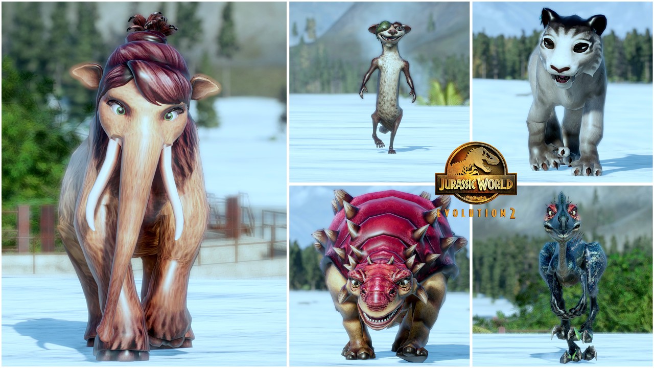 Ice Age Mod Showcase - New Characters Spotlight | Jurassic World ...