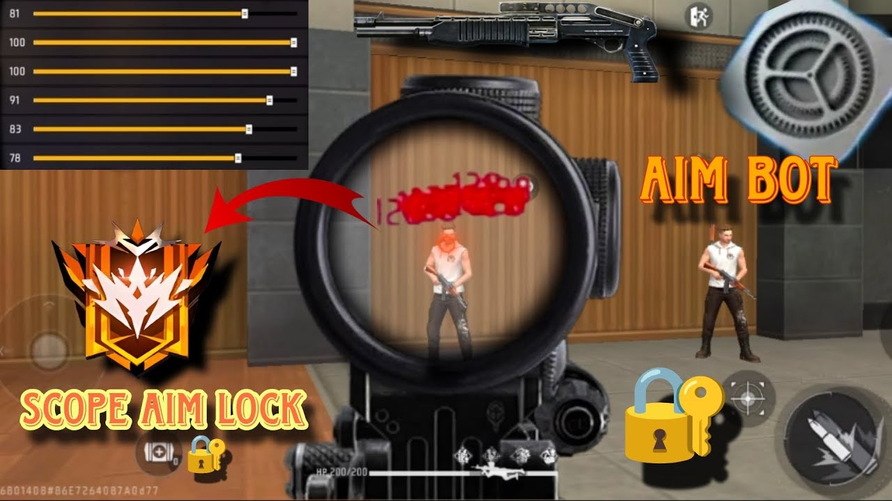 Powar of the Aim bot 🎯 scope Aim lock 🔒 space 12 headshot trick Setting ...