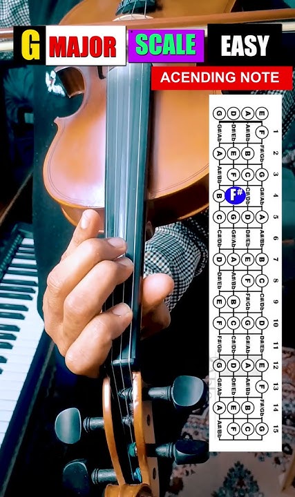 G Major Scale Violin || 1 OCTAVE easy || Tutorial #violintutorial # ...