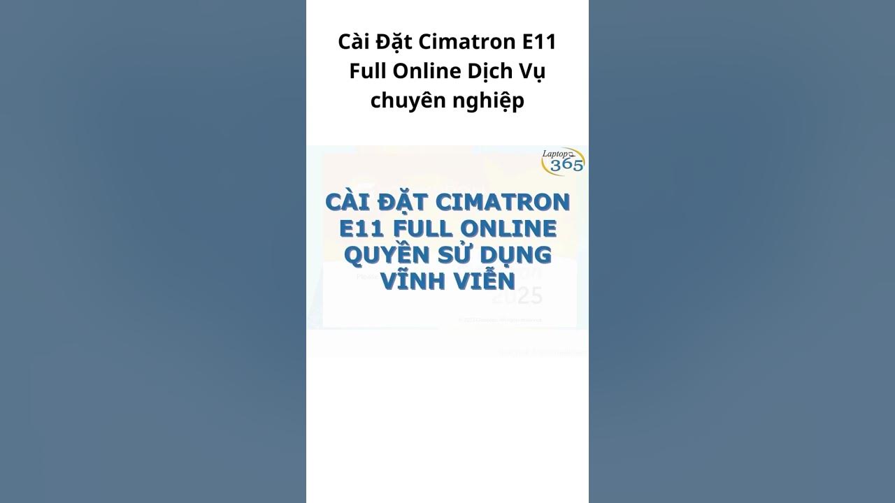 Cài Đặt Cimatron E11 Online Full Dịch Vụ chuyên nghiệp - YouTube