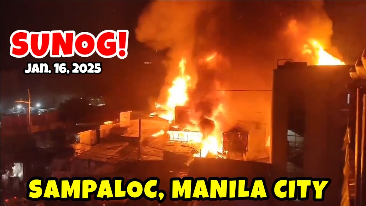 MALAKING SUNOG SA SAMPALOC, MANILA CITY., Jan. 16, 2025 - YouTube