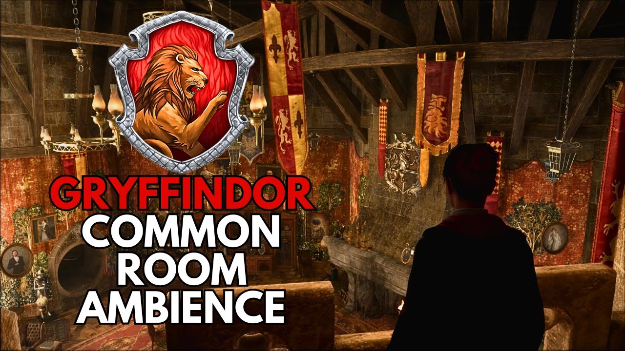 Gryffindor Common Room ASMR 🦁 ️ | Hogwarts Legacy Ambience - YouTube