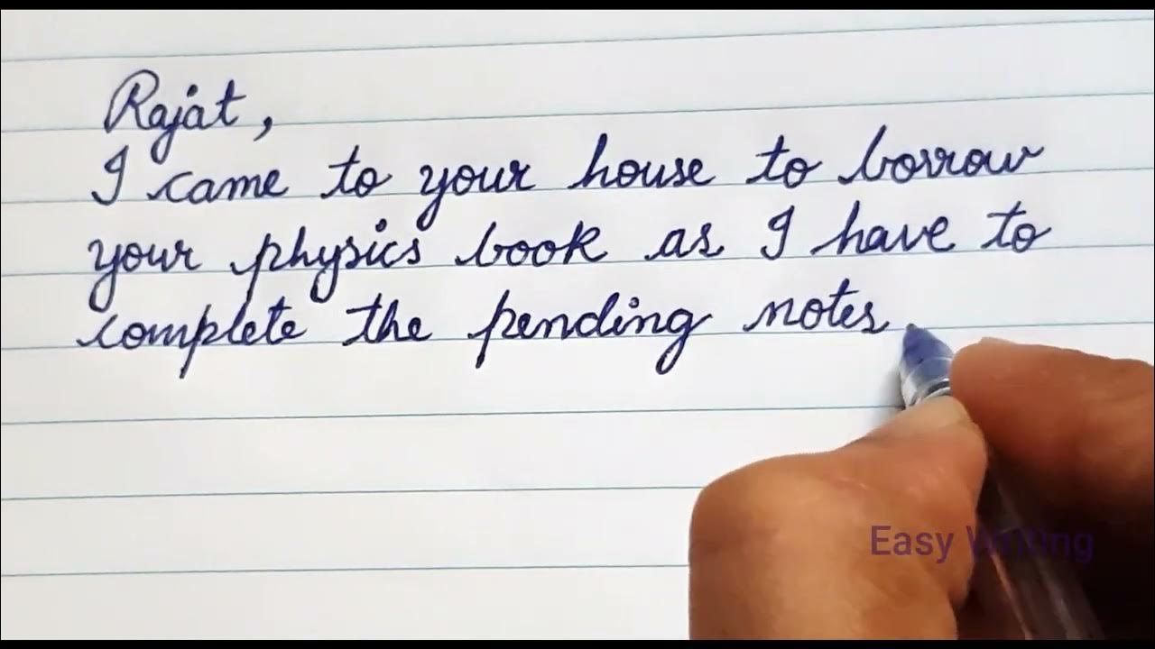 Short Message Writing | How to write short message in English - YouTube