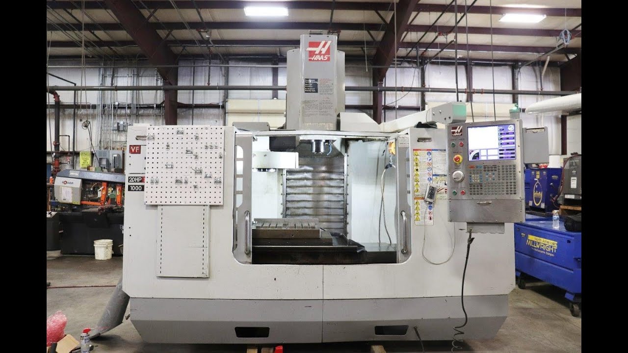 2008 Haas VF 3D with Magnetic Table - YouTube