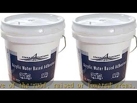 Class A Customs EPDM Kit | 9.5 ft Wide X 35 ft Long | RV Rubber Roof Kit | RV Camper Trailer ...