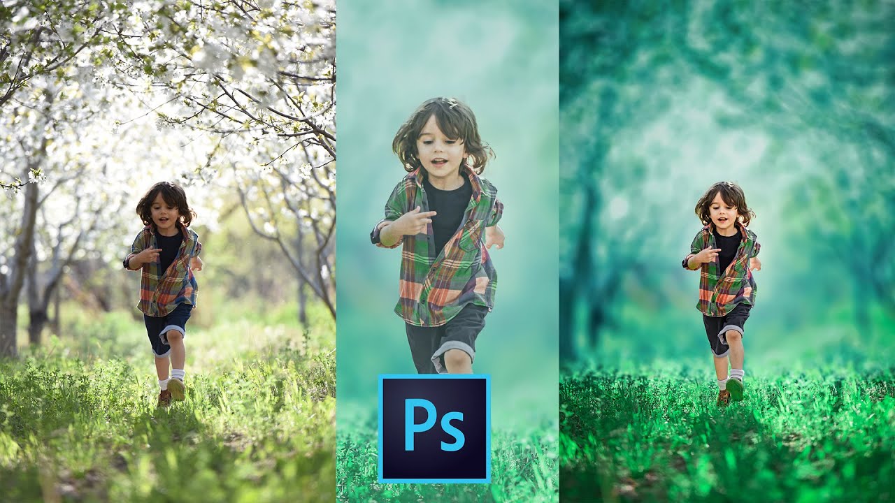 How To Edit A Child Photo In Photoshop CC | Outdoor Portrait Photo ...