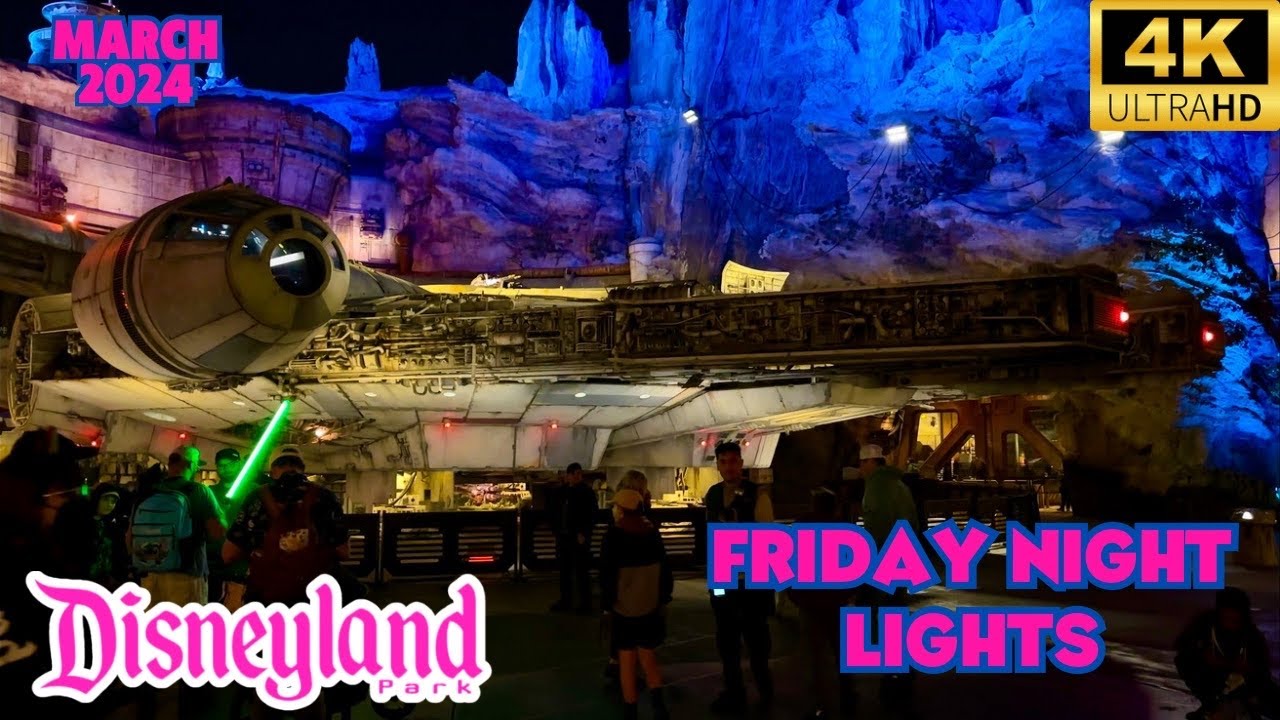 Disneyland at Night-Walkthrough with Smuggler’s Run POV- Friday Night ...