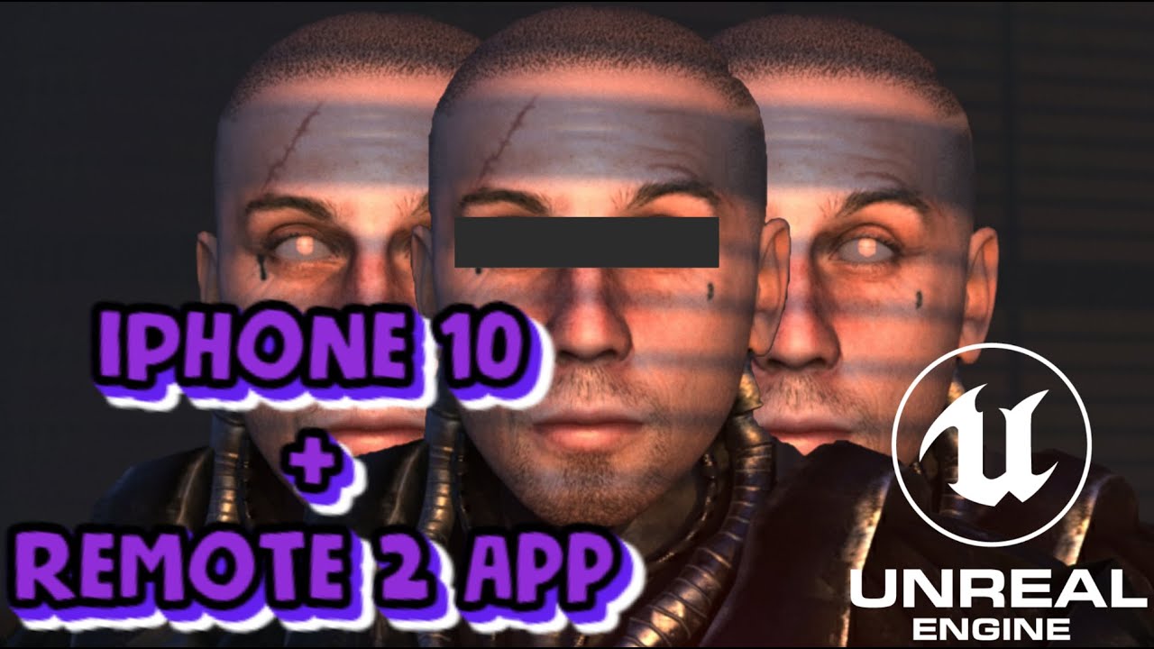 iPHONE 10 + UNREAL REMOTE 2 (APP) - YouTube
